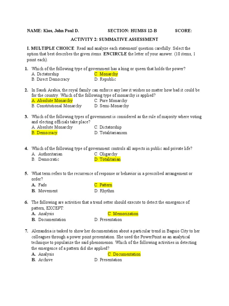 Trends (MODULE 2) KIOS, JOHN PAUL D. HUMSS 12-B | Download Free PDF ...