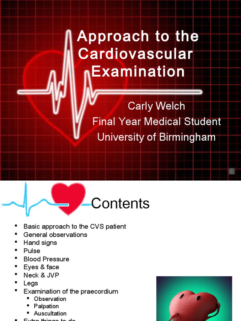 Cardiovascular Examination Guide | PDF | Pulse | Circulatory System