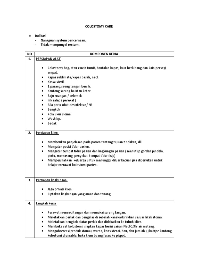 Colostomy Care | PDF