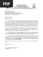 Request Letter To DPWH | PDF | Government | Philippines