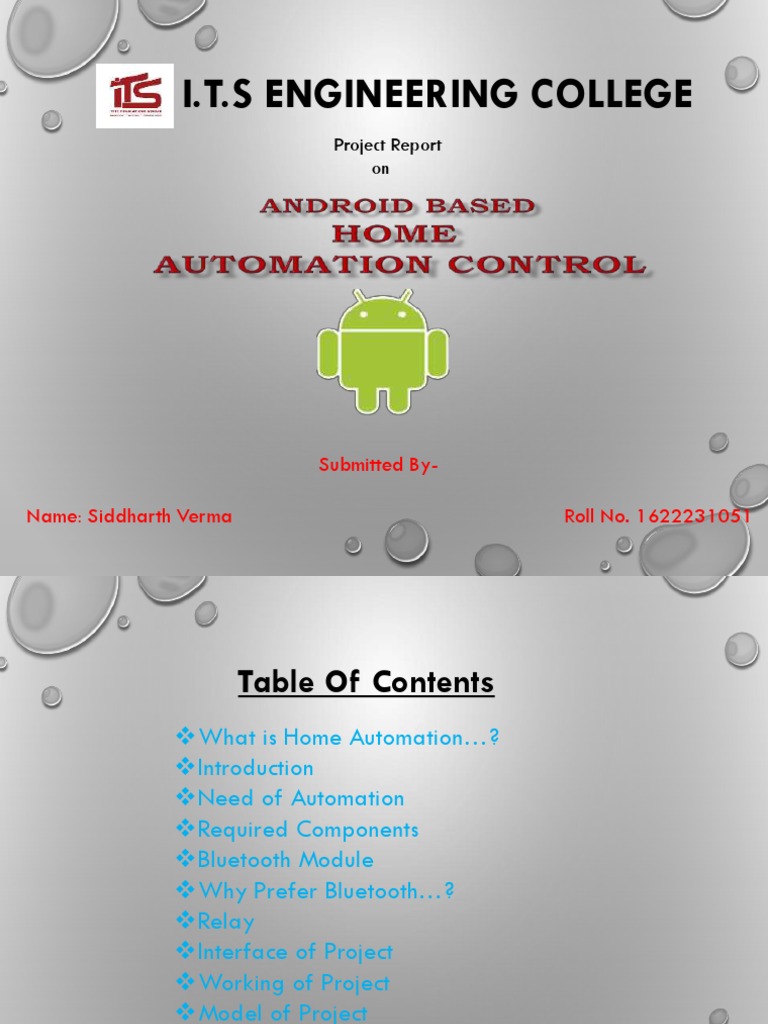 Android Based Automation Project | PDF | Automation | Bluetooth