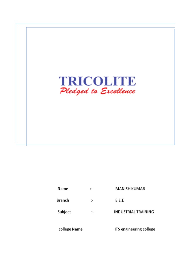 Tricolite Electrical Panel Wiring Guide | PDF | Relay | Electrical Wiring
