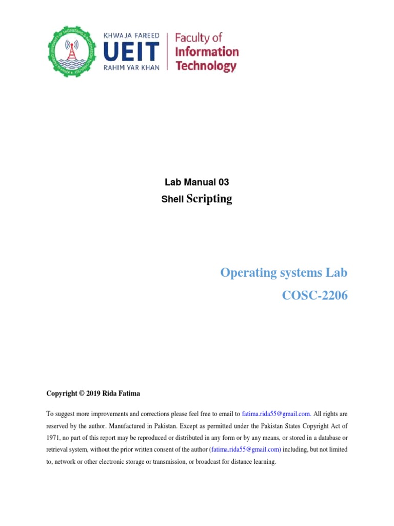 Lab 3 Shell Scripting 1 Pdf Directory Computing Command Line Interface