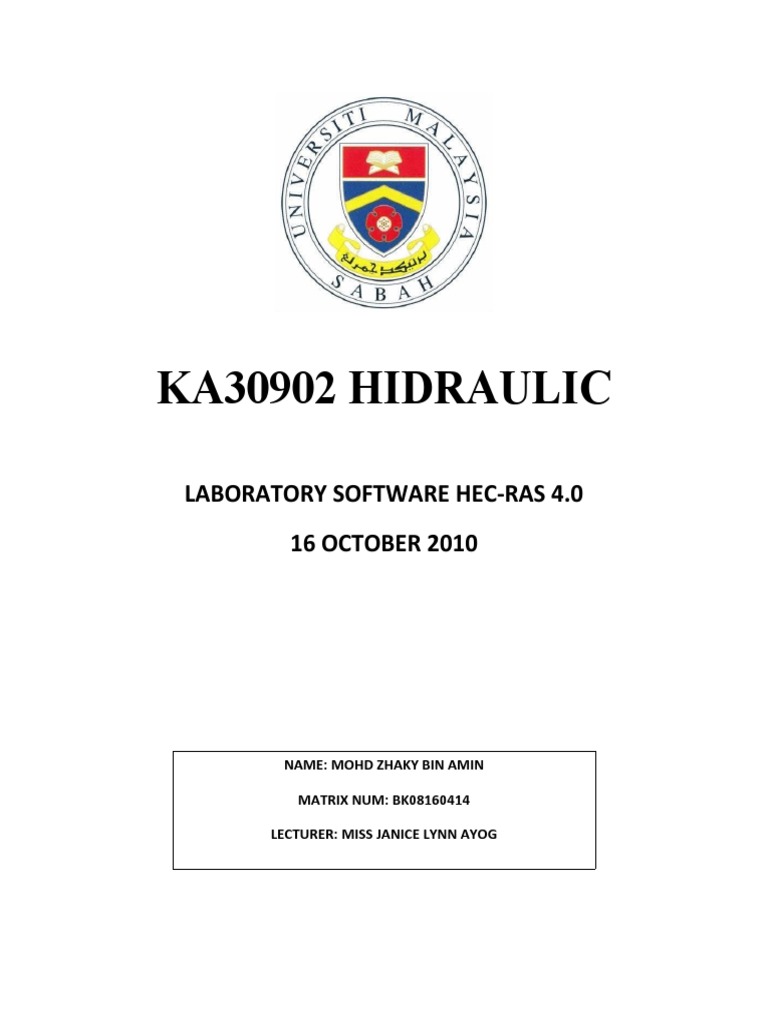 Hec-Ras Report Idy | PDF | Computing