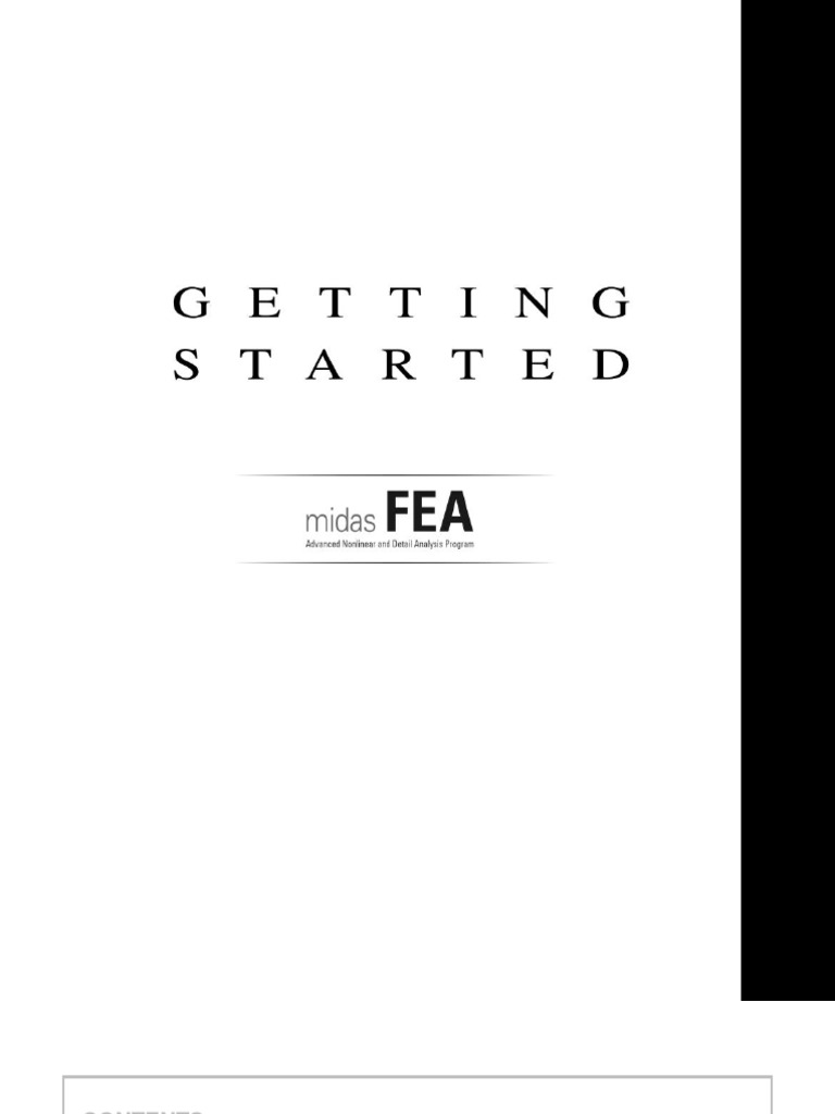 Midas FEA Getting Started | PDF | Icon (Computing) | Finite Element Method