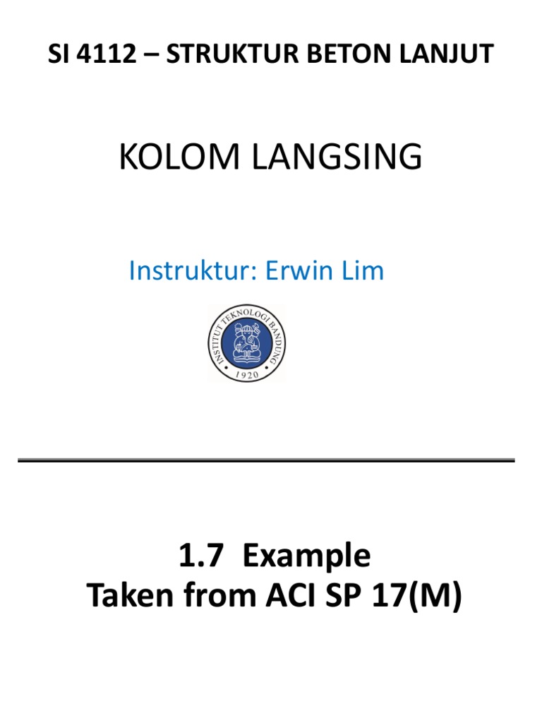 1g. Kolom Langsing - Example | PDF