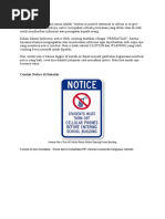 Contoh Notice dalam Bahasa Inggris | PDF