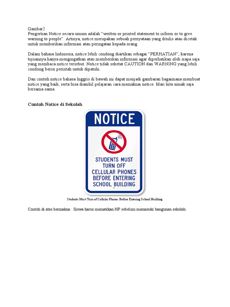 Gambar2 Notice Prohibition | PDF