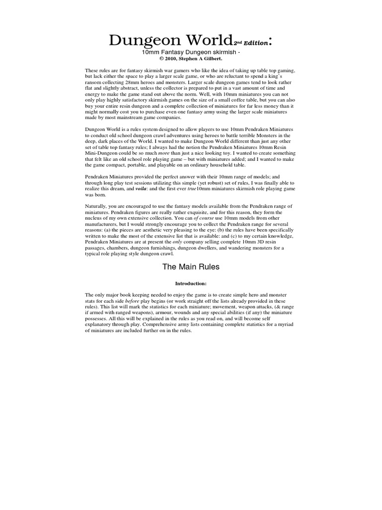 Dungeon World 2E PDF | PDF | Leisure