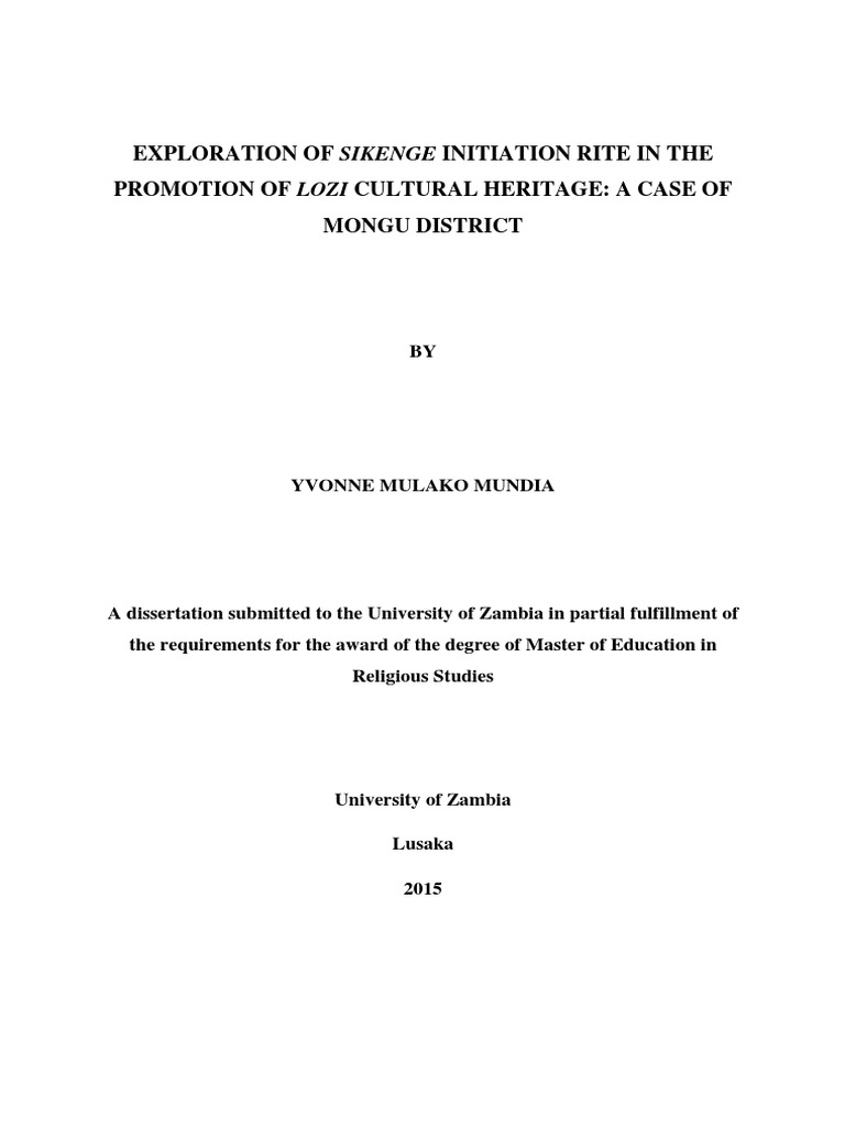 Yvonne S Dissertation | PDF | Socialization