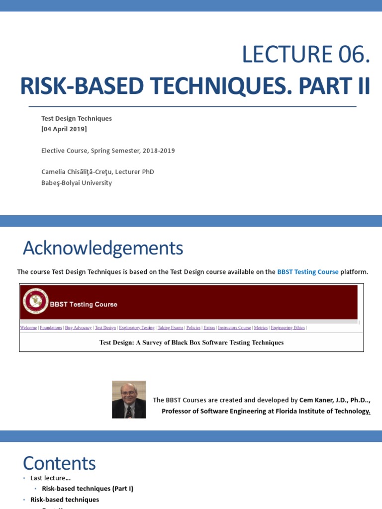Specific Risk-Based Software Testing Techniques: Boundary Testing ...