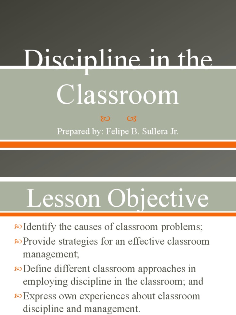 Classroom Discipline Strategies Explained | PDF | Classroom Management ...