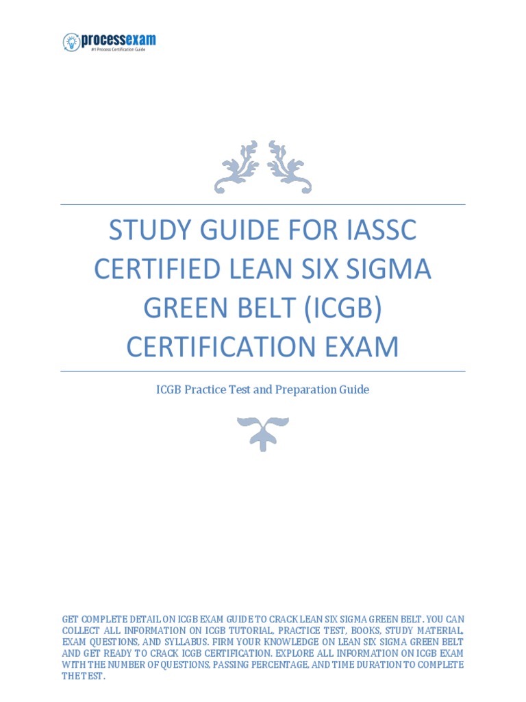Study Guide For Iassc Certified Lean Six Sigma Green Belt (Icgb ...