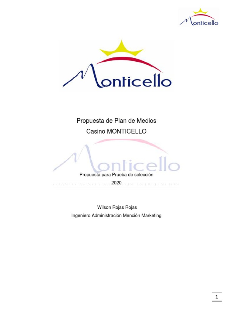 Propuesta Monticello | PDF | Marketing | Economias