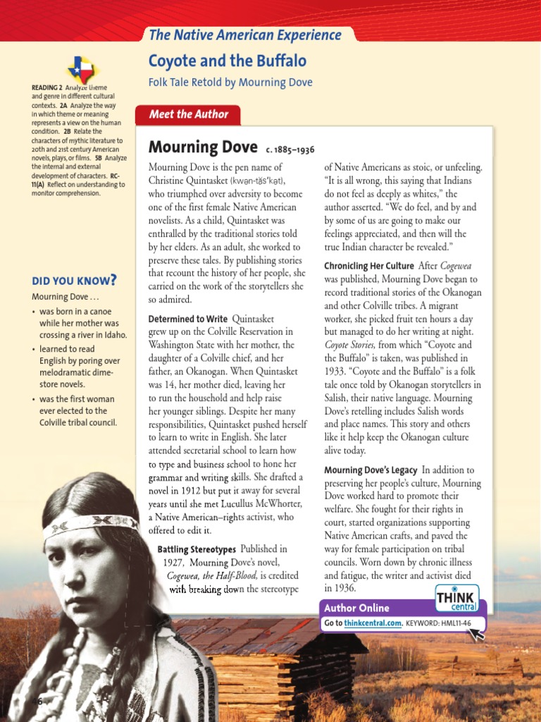 Coyote and The Buffalo Student Text | PDF | Trickster