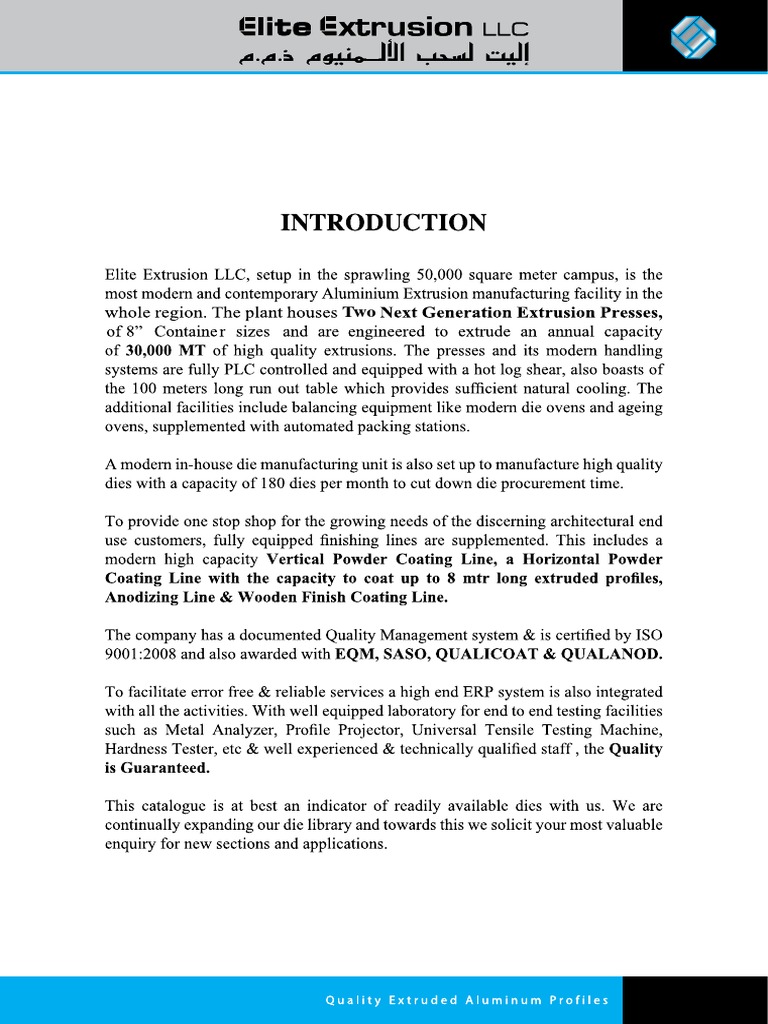 Elite Extrusion Catalogue | PDF | Prices | Financial Transaction