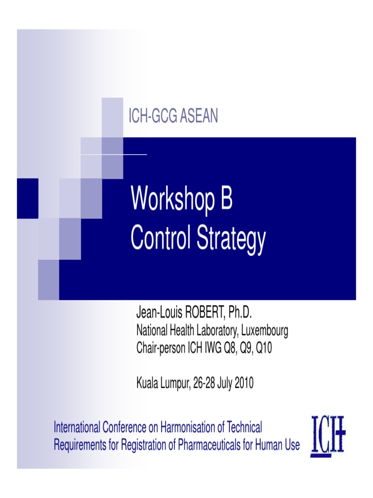 Workshop B Control Strategy: Ich-Gcg Asean | PDF | Crystallization ...