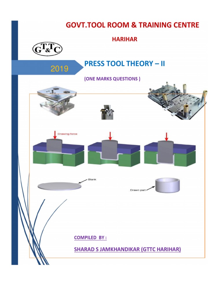 Press Tool Theory and Operations Guide | PDF | Sheet Metal | Crafts