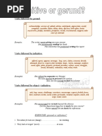Verb Patterns Exercises With Answers | PDF | Verb | Object (Grammar)