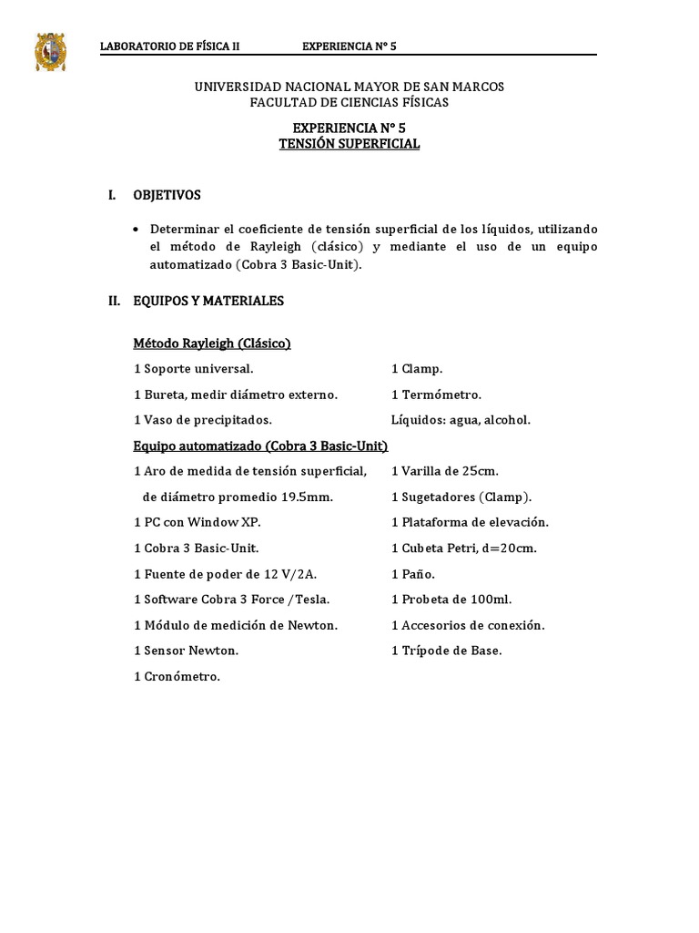 INFORME Pasar A Todos | PDF | Tensión superficial | Esfera