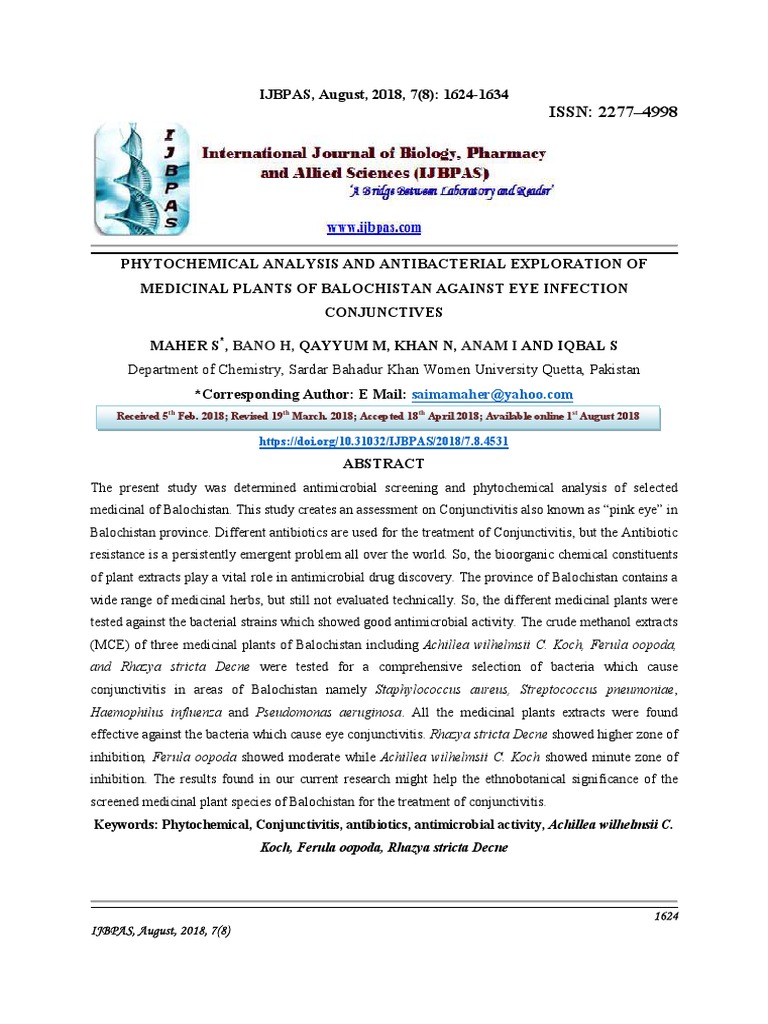 MS Ijbpas 2018 4531 | PDF | Immunology | Medicine