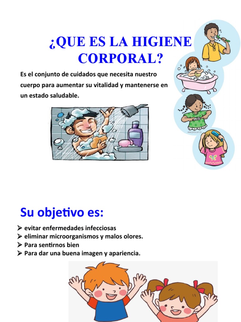 Higiene Corporal: Conceptos y Importancia | PDF