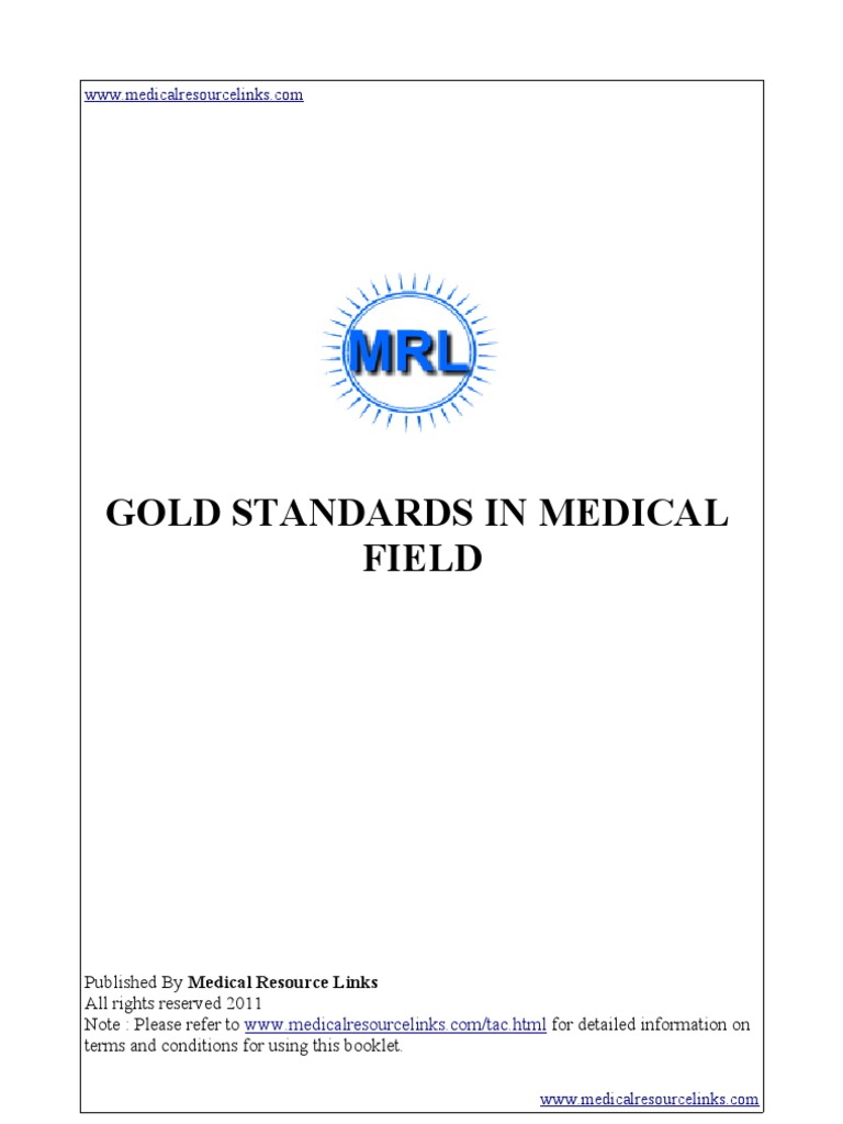 Gold Standard Tests in Medicine | PDF | Biopsy | Echocardiography