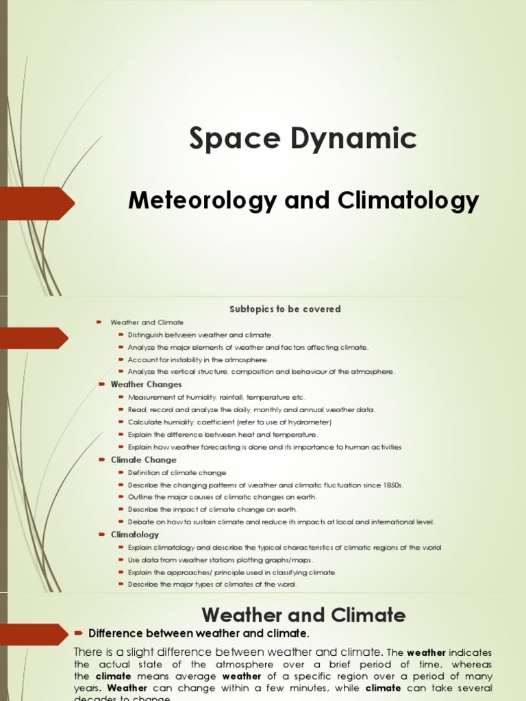 Meteorology and Climatolody | PDF | Weather | Climatology