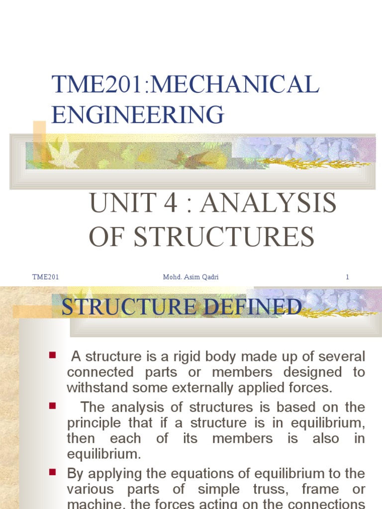 Analysis of Structures | PDF | Truss | Structural Analysis