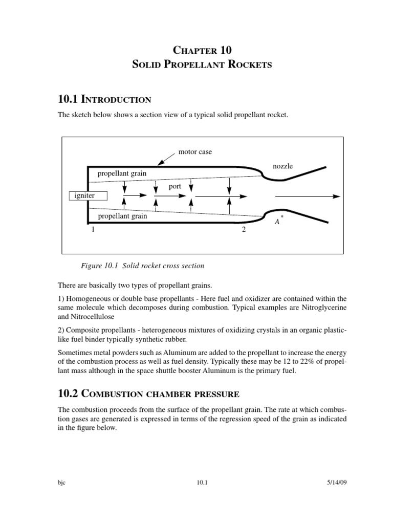 CH 10 Solid Rockets | PDF | Rocket Propellant | Rocket Engine