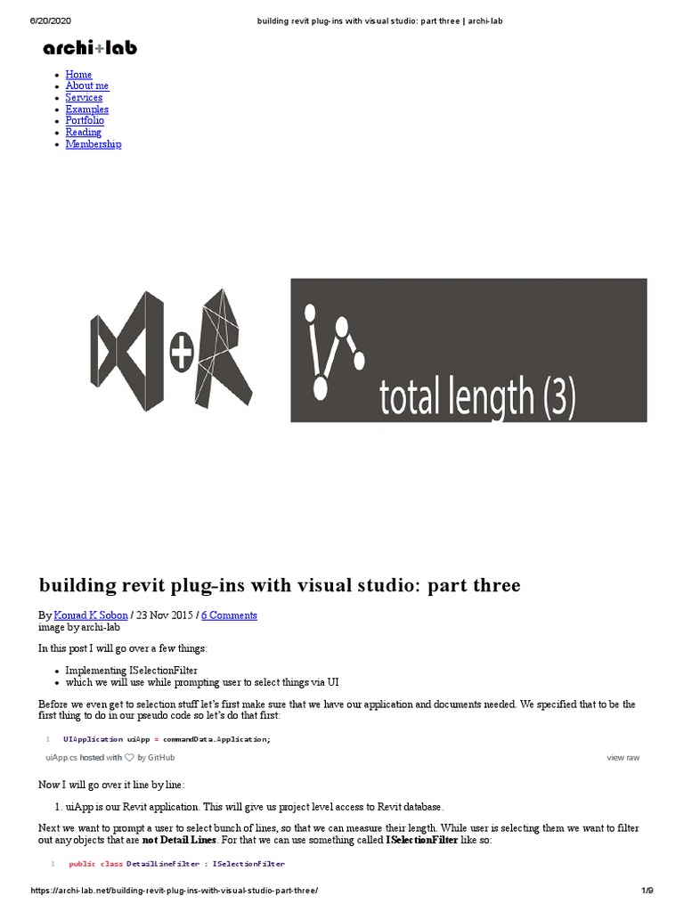 Building Revit Plug-Ins With Visual Studio - Part Three - Archi-Lab ...