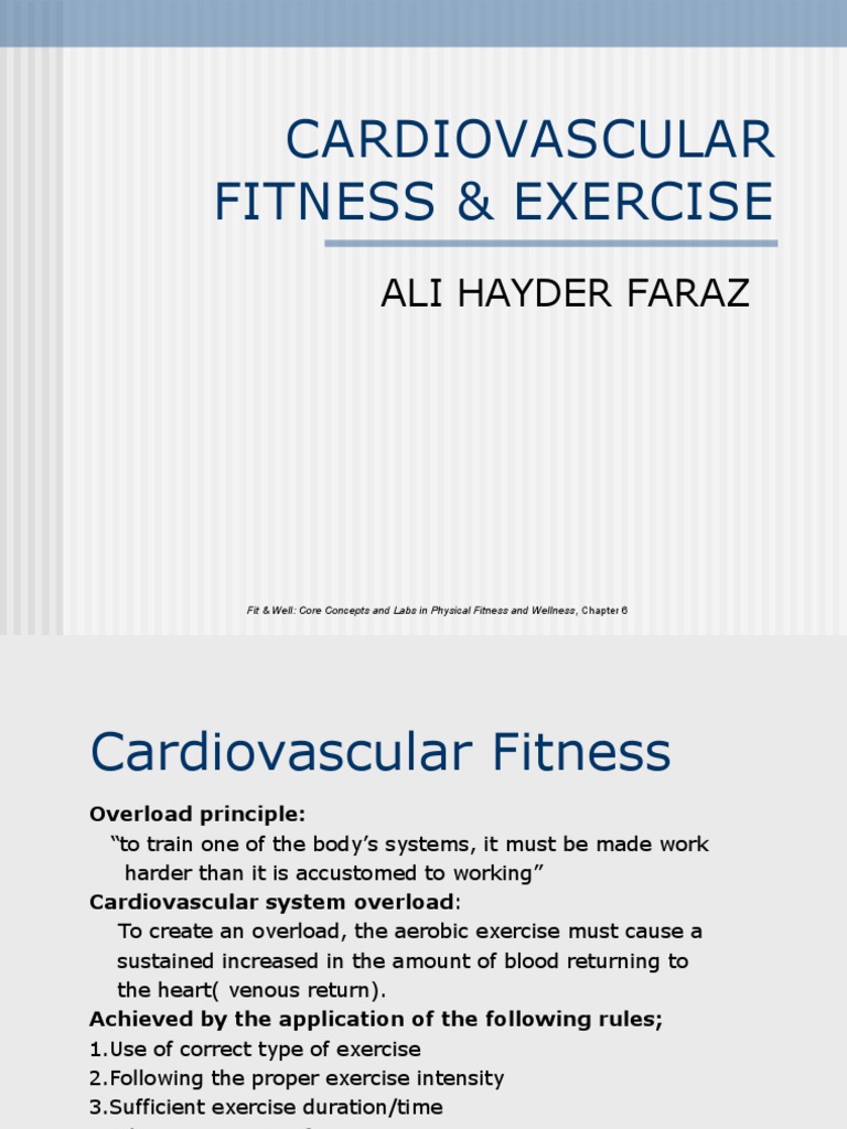 Cardiovascular Fitness & Exercise | PDF | Physical Fitness | Aerobic ...