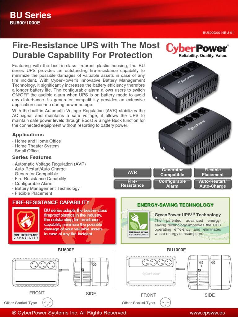 Fire-Resistance UPS With The Most Durable Capability For Protection ...