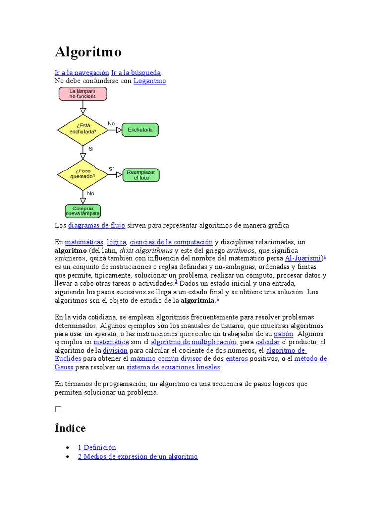 Algoritmo | PDF | Algoritmos | Lenguaje de programación