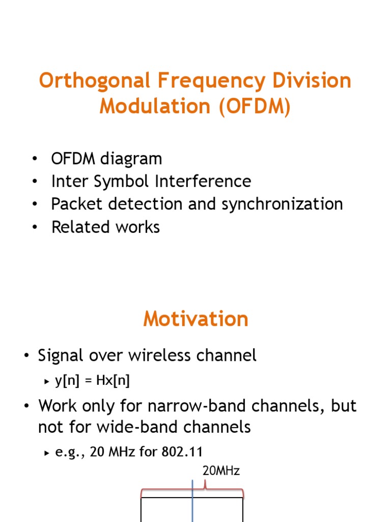 Orthogonal Frequency Division Modulation (OFDM) | PDF