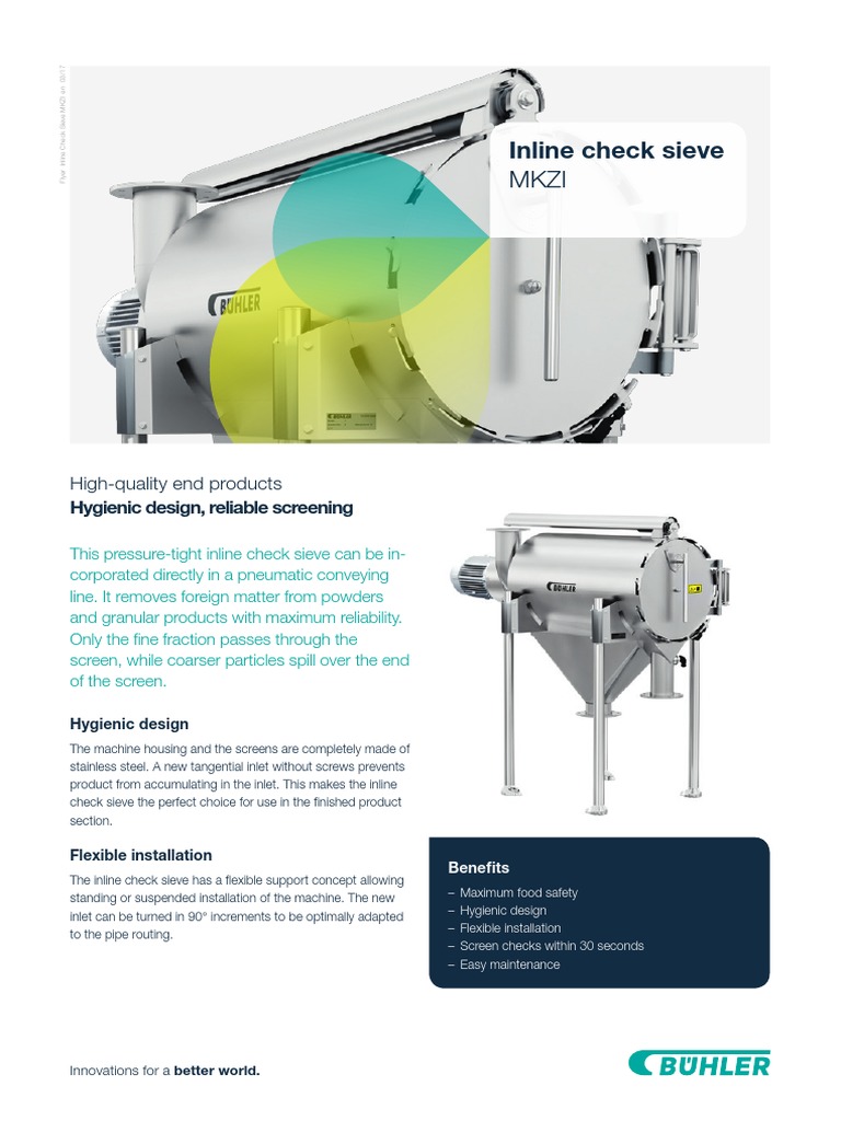 Flyer Inline Check Sieve MKZI 2017 EN | PDF | Manufactured Goods ...
