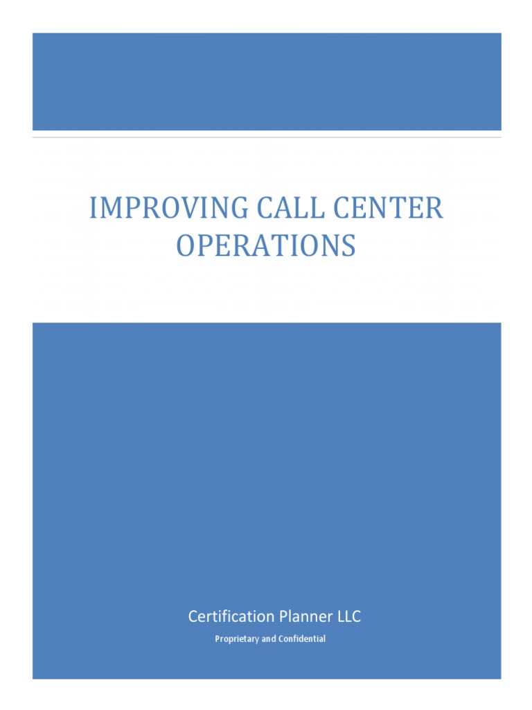 Call Center Optimization Case Study | PDF | Cognition | Evaluation