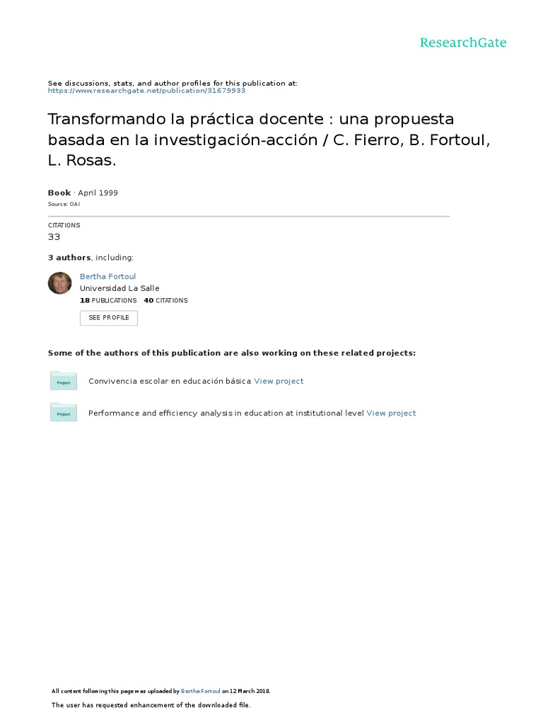 0 - Transformando La Practica Docente - C | PDF