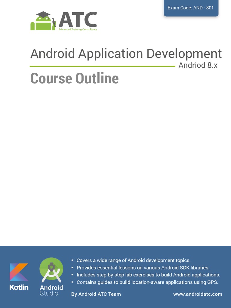 Android Development Course Guide | PDF | Class (Computer Programming ...