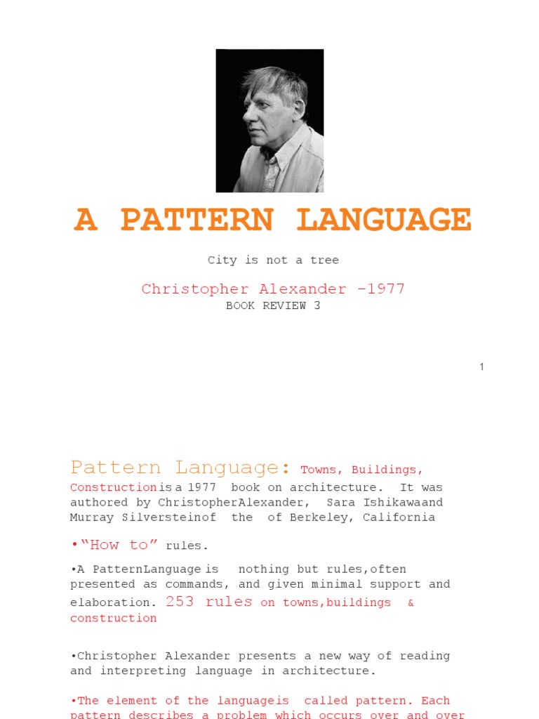 Christopher Alexander Pdf