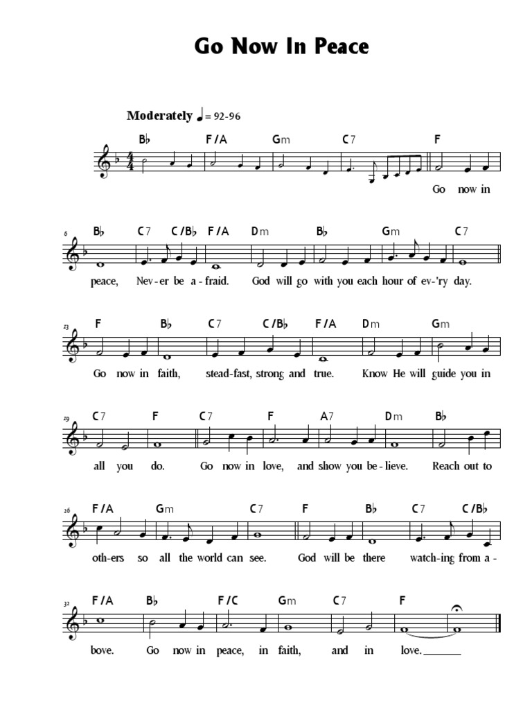 Go Now in Peace | PDF