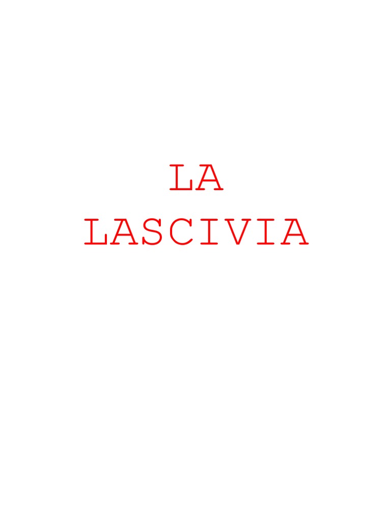 LASCIVIA | Descargar gratis PDF | Lujuria | Pecado