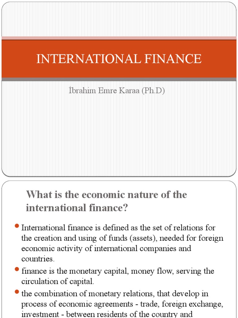 Overview of International Finance | PDF | Financial Markets | Euro