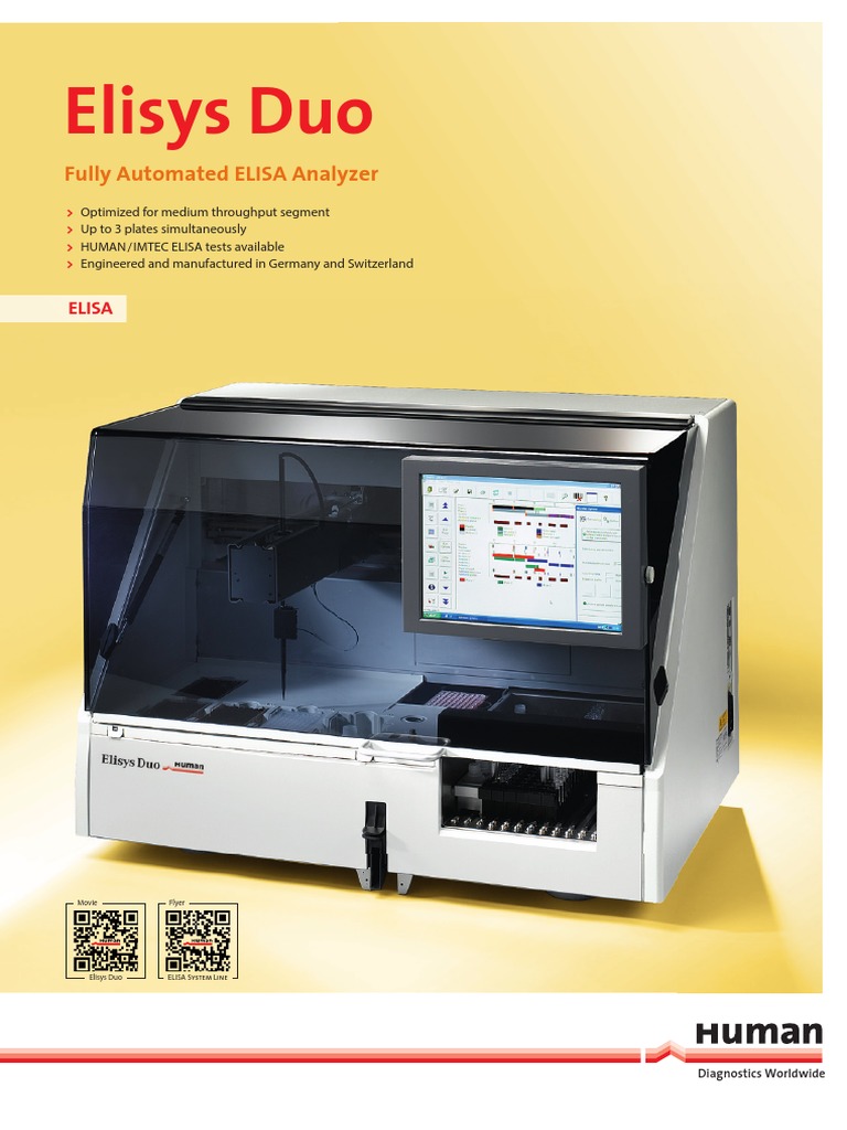 Elisys Duo: Fully Automated ELISA Analyzer | Download Free PDF | Elisa ...