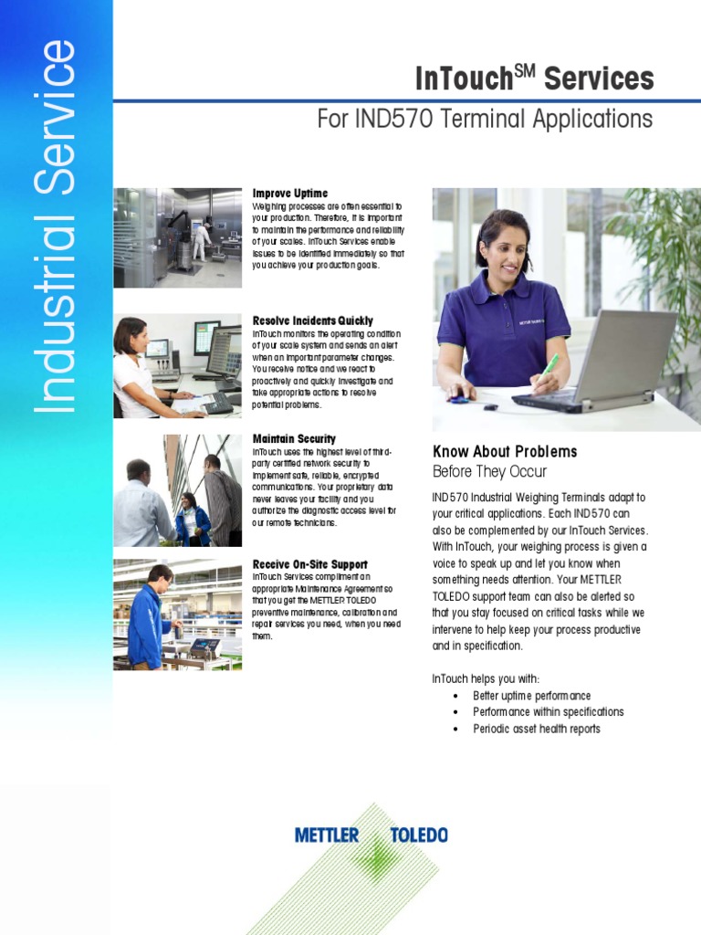 Intouch Services: For Ind570 Terminal Applications | PDF | Calibration ...