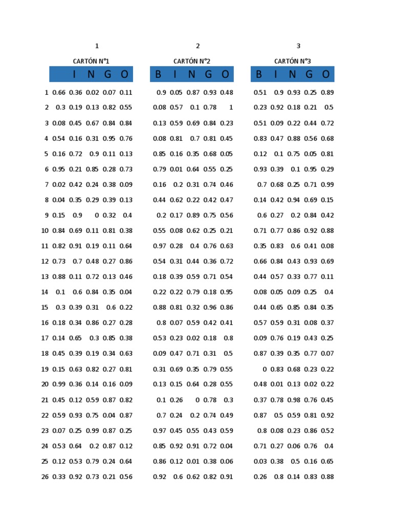 Bingo 11 | PDF | Lifestyle