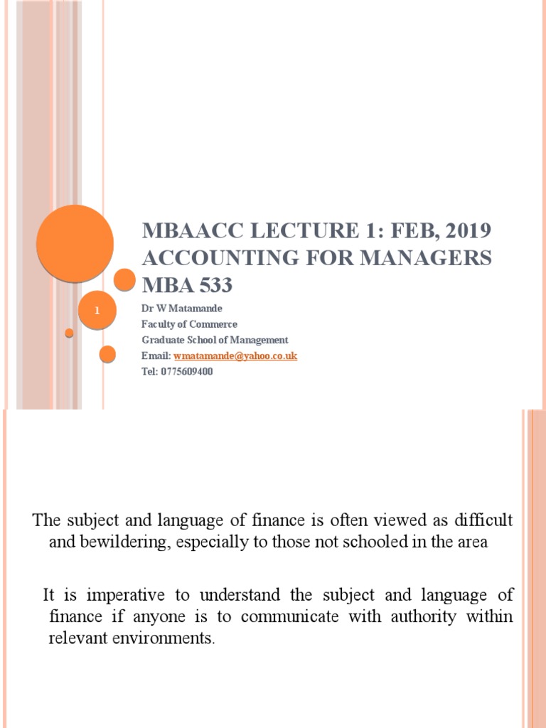 Understanding Managerial Accounting Basics | PDF | Accounting ...