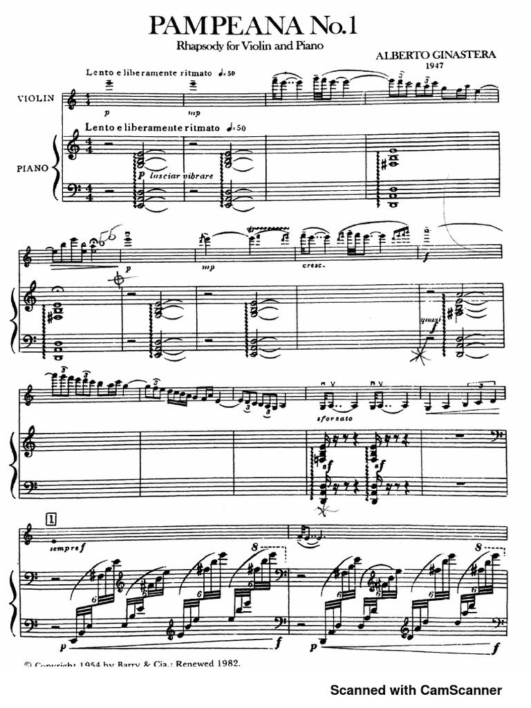 Ginastera Piano Works Collection | PDF