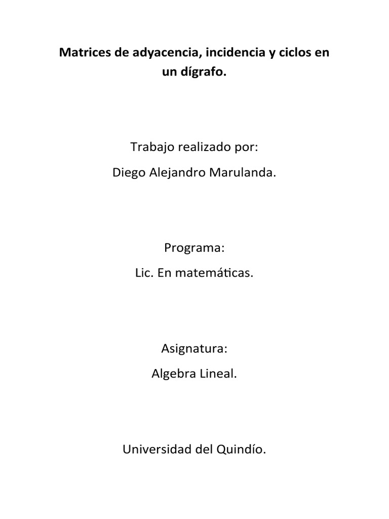 Grafos | PDF | Vértice (teoría de grafos) | Matriz (Matemáticas)