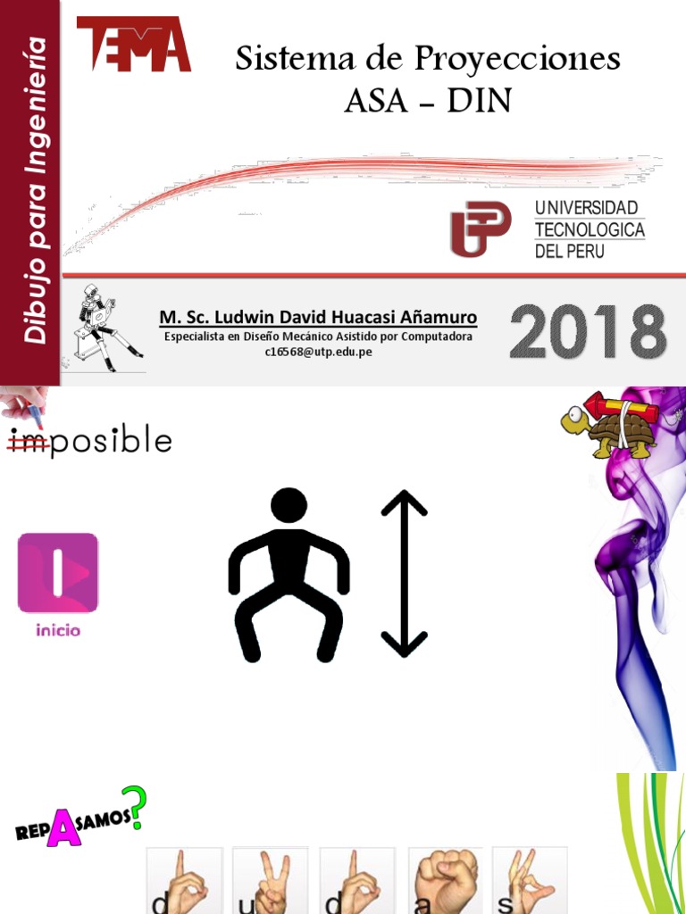 Sistema de Proyecciones ASA - DIN | PDF | Dibujo | Dibujo técnico